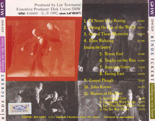 RINDE ECKERT - FINDING MY WAY HOME - DIW [Japanese Pressing] - 859 - C – CadNor LTD