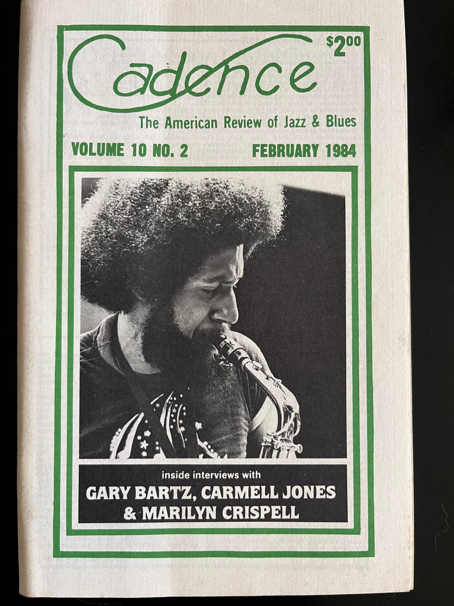 CADENCE back issue - GARY BARTZ - CARMELL JONES - MARILYN CRISPELL - F ...