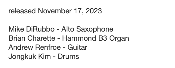 Mike DiRubbo - Inner Light - RUBEMusic 76 CD – CadNor LTD