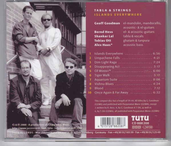 GEOFF GOODMAN - TABLA + STRINGS: ISLANDS EVERYWHERE - TUTU - 888208 ...