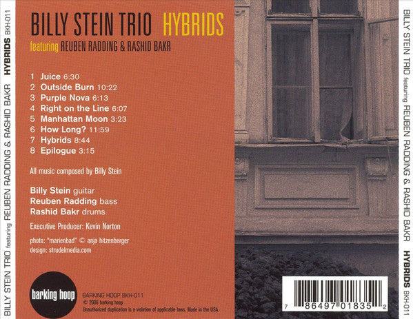 BILLY STEIN - trio - w/ Reuben Redding and Rashid Bakr - HYBRIDS - BAR ...