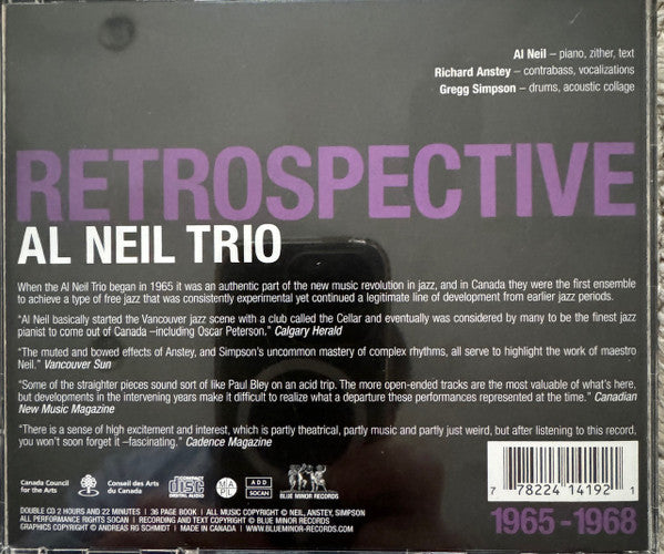 AL NEIL TRIO - RICHARD ANTSEY - GREGG SIMPSON - RETROSPECTIVE 1965 to ...