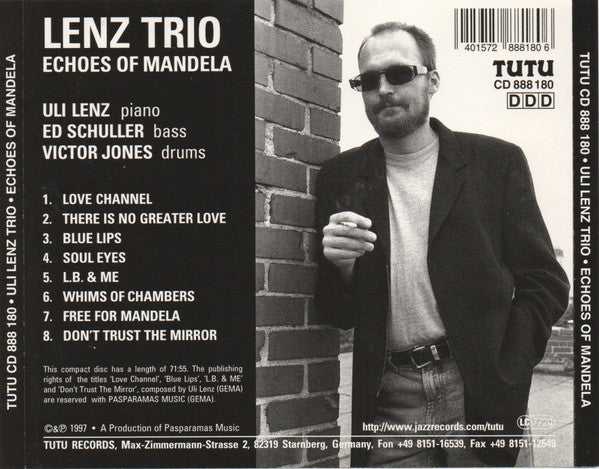 ULI LENZ - ECHOES OF MANDELA - TUTU - 888180 - CD – CadNor LTD