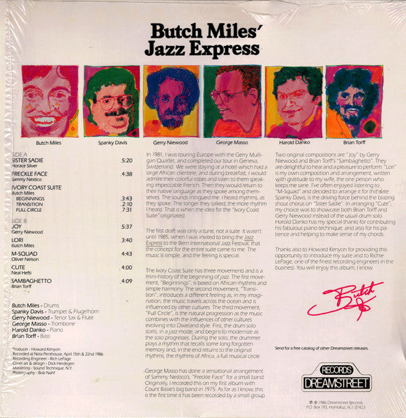 BUTCH MILES - JAZZ EXPRESS - DREAMSTREET - 109 - LP – CadNor LTD