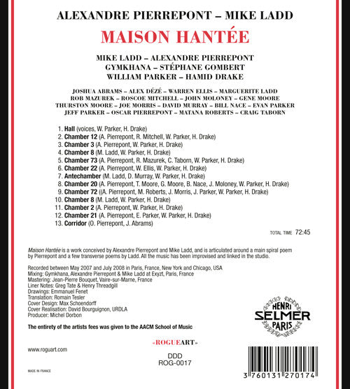 MIKE LADD - MAISON HANTEE - ROGUEART - 17 - CD – CadNor LTD