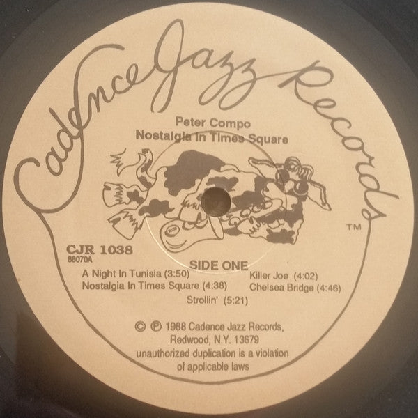 Peter Compo Quintet – Nostalgia In Time Square - CADENCE 1038 LP ...