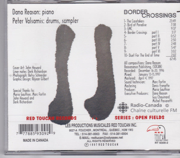 DANA REASON - PETER VALSAMIS - BORDER CROSSING - REDTOUCAN - 9309 - CD ...
