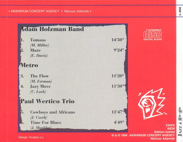 ADAM HOLZMAN - LIVE IN POLAND 1994: JAZZ CLUB AKWARIUM - AKWARIUM - 8 ...